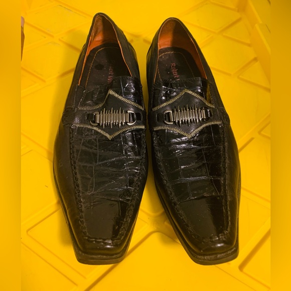 Robert Wayne | Shoes | Robert Wayne Black Leather And Gator Dress Shoes ...